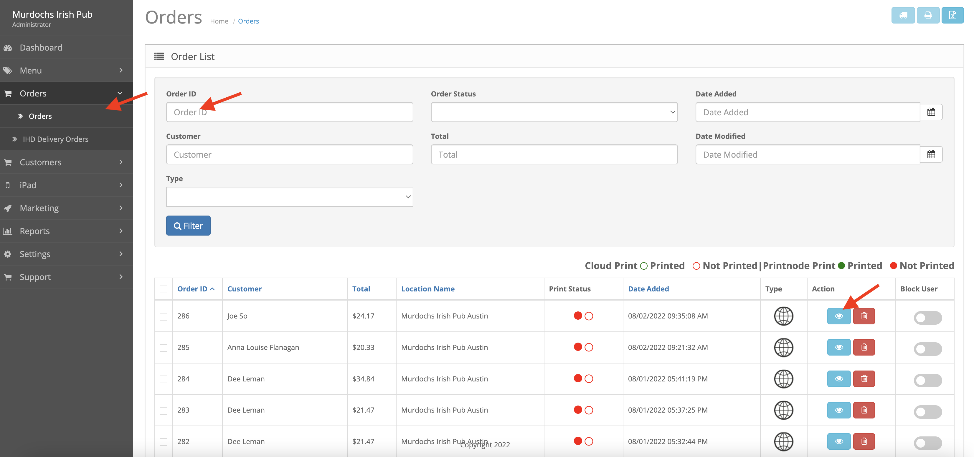 Refunding Orders through the Web Admin